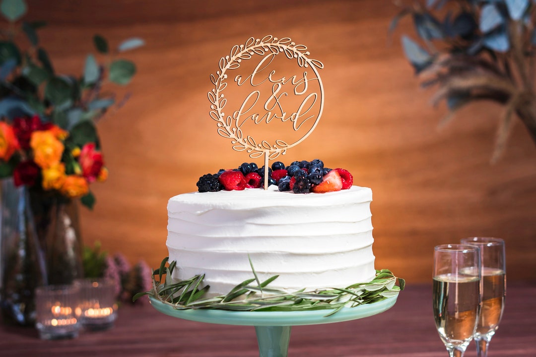 Wood Cake Toppers | Mr Mrs Cake Topper |rustic Cake Toppers for Wedding ...