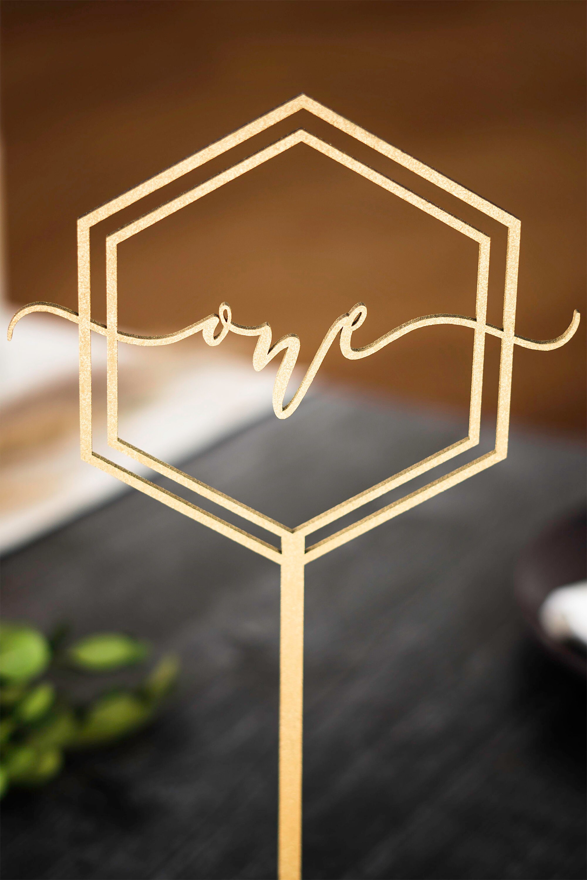 Table Numbers -wedding Table Numbers - Elegant Gold Table Numbers ...