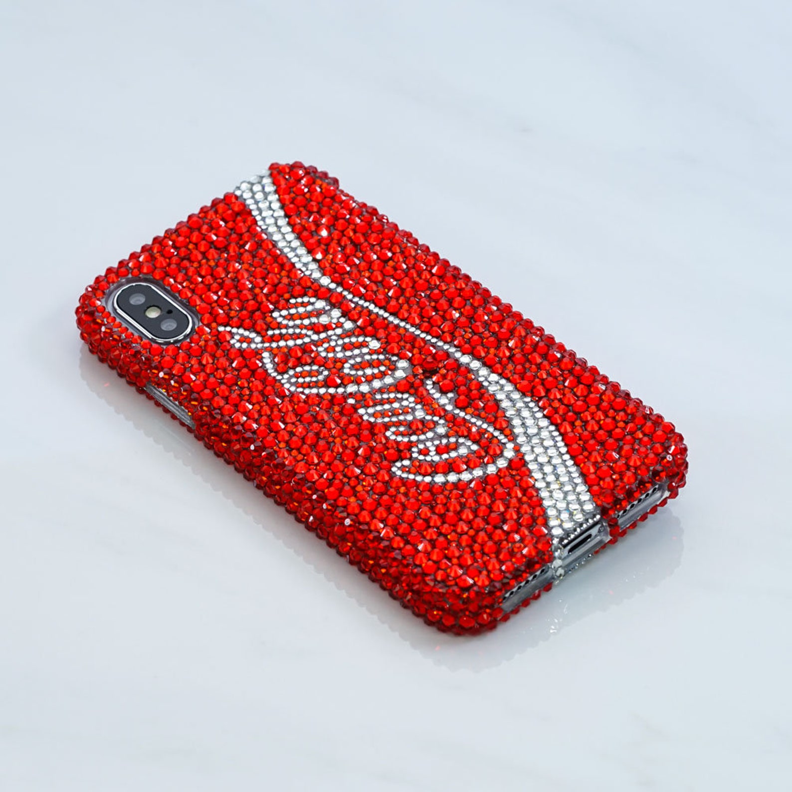 Bling Coca Cola Design Genuine Bright Red Crystals Case for iPhone 17 ...
