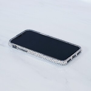 Bling Genuine Clear Crystals Case for iPhone 17 16 15 Pro Max Samsung ...