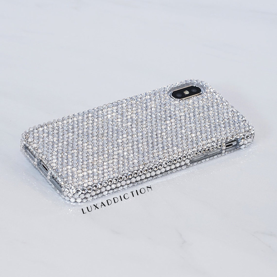 Bling Genuine Clear Crystals Case for iPhone 17 16 15 Pro Max Samsung ...