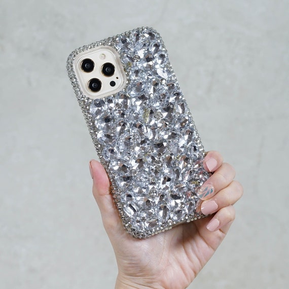 Bling Clear Gem Stones Genuine Crystals Diamond Easy Grip Case - Etsy