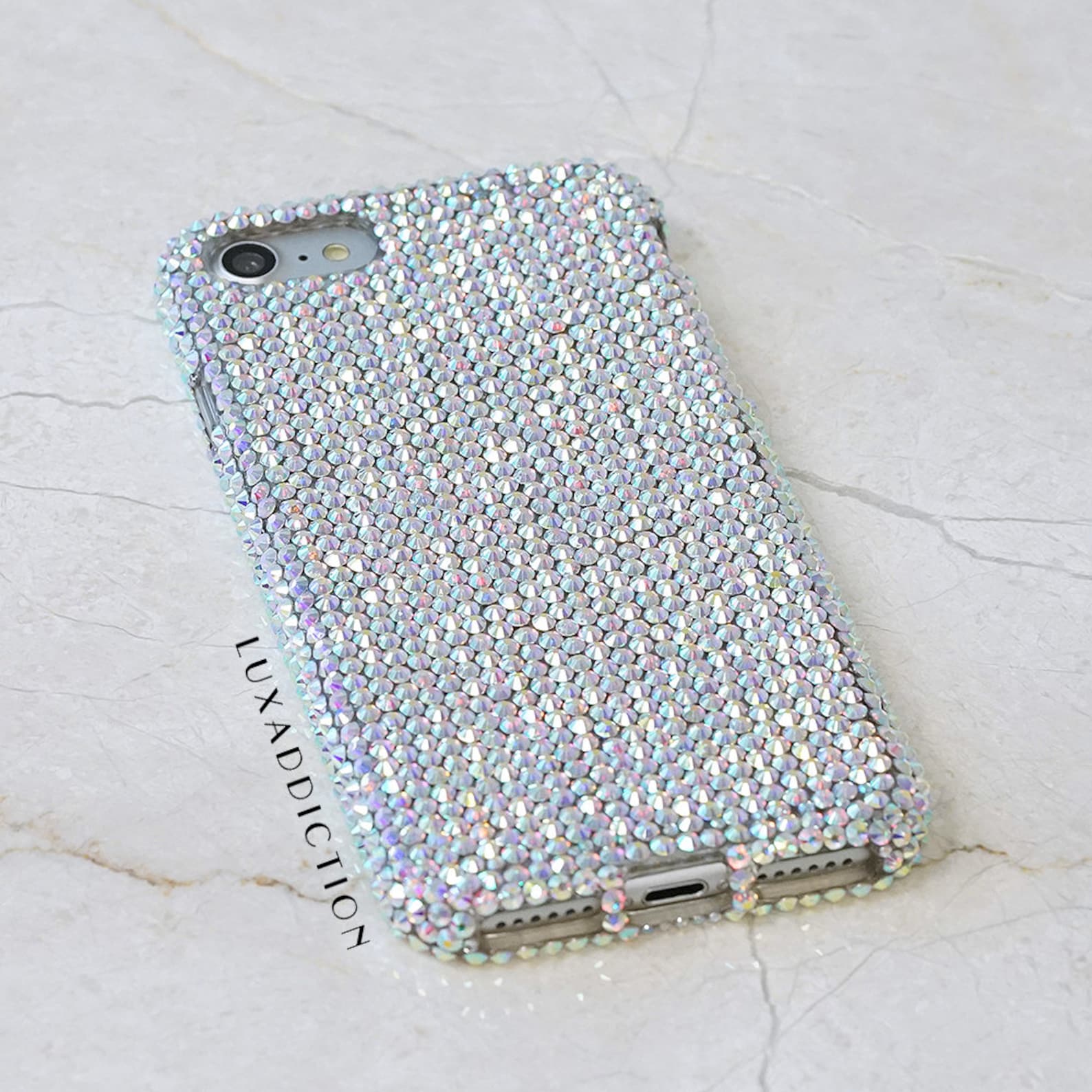 Pick Your Color Bling Genuine Crystals Case Cover for iPhone 17 16 15 ...