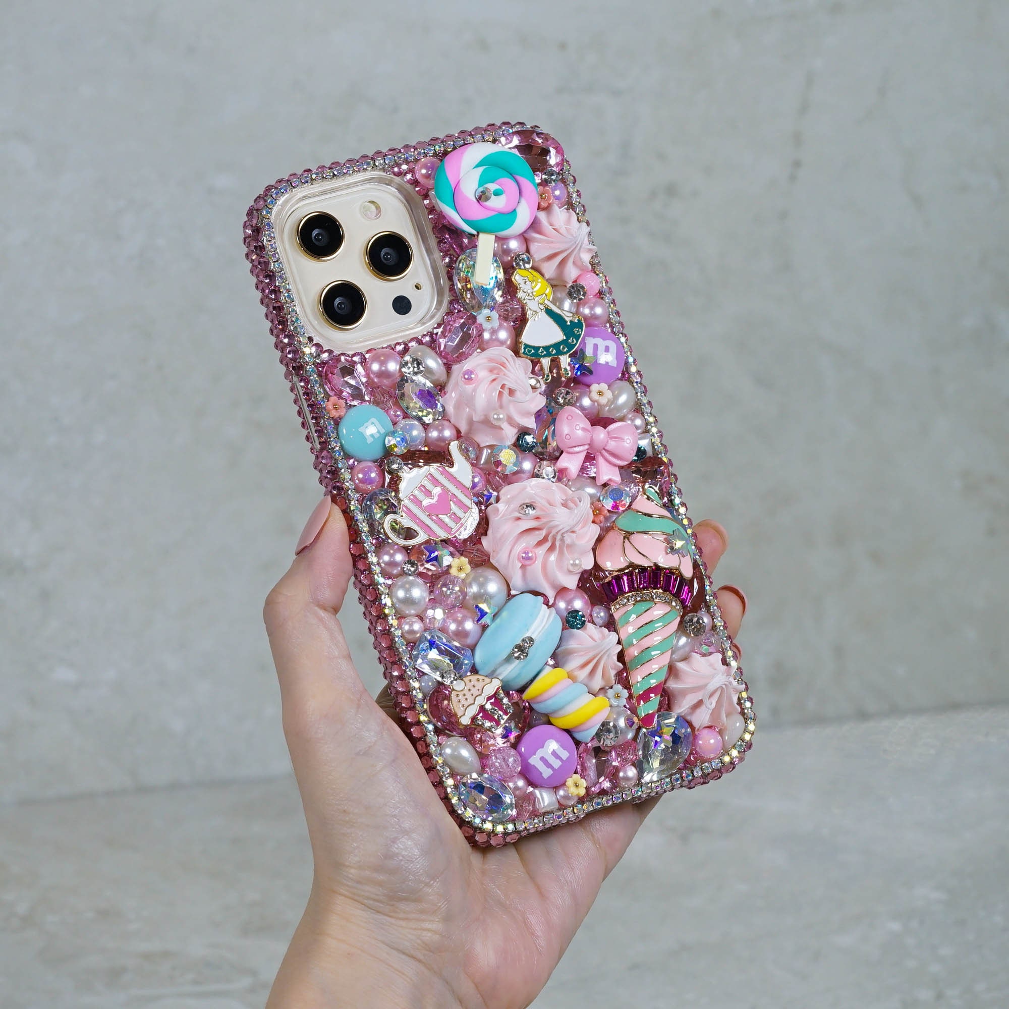 Bling Alice Wonderland Yummy Sweets Genuine Pink Crystals | Etsy