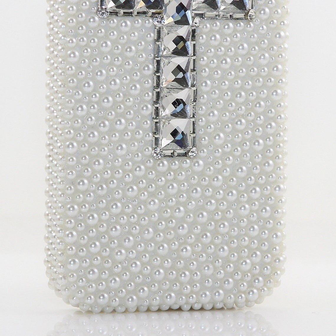 Bling White Pearls Cross Design Genuine Crystals Case for - Etsy