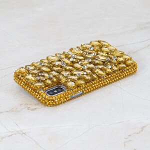 Bling Gold Gem Stones Genuine Crystals Diamond Easy Grip Case for ...