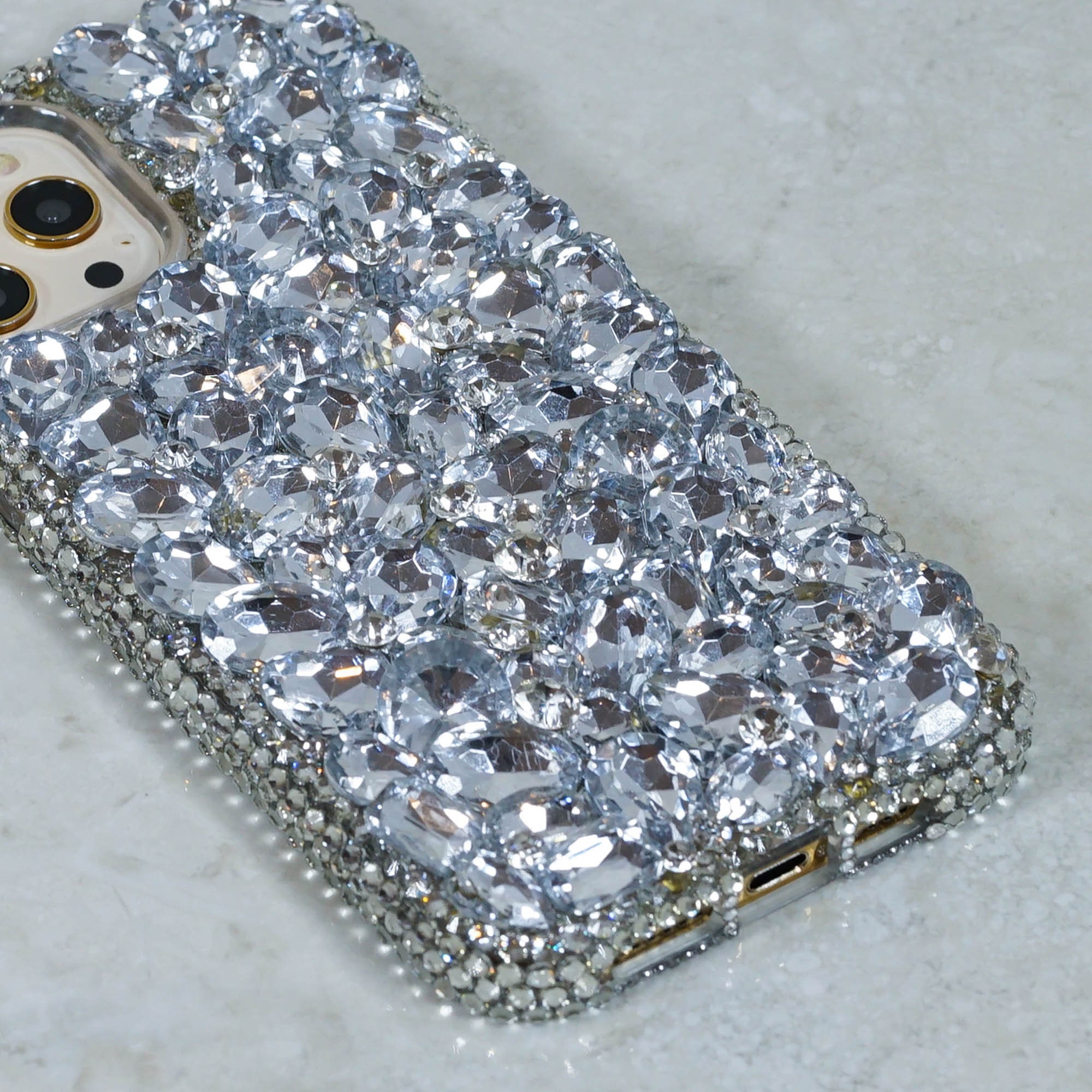 Bling Clear Gem Stones Genuine Crystals Diamond Easy Grip Case - Etsy