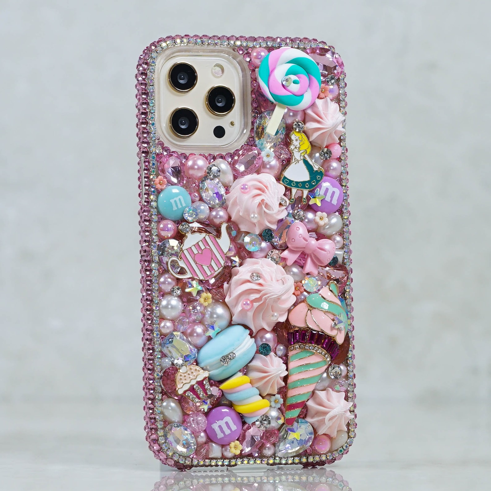 Bling Alice Wonderland Yummy Sweets Genuine Pink Crystals | Etsy