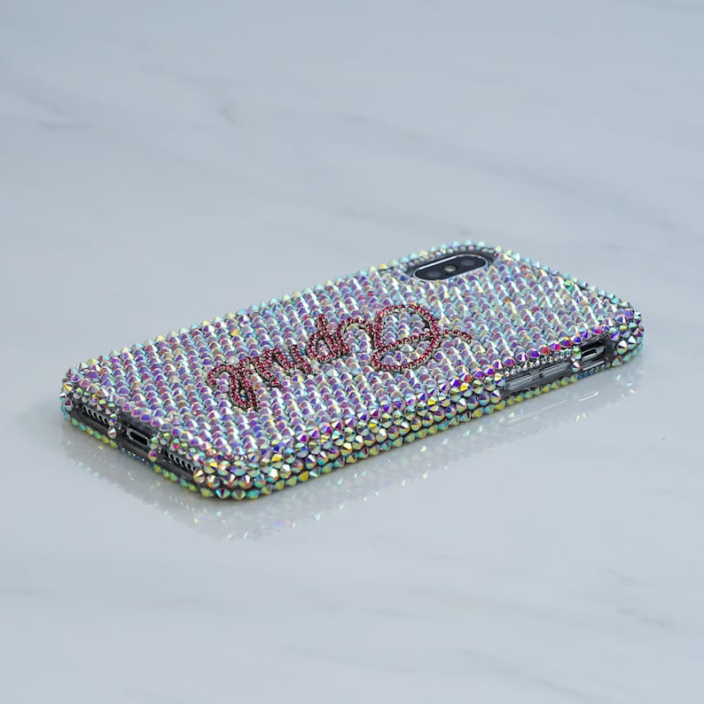 Pink Personalized Name Initials Genuine Aurora Borealis - Etsy