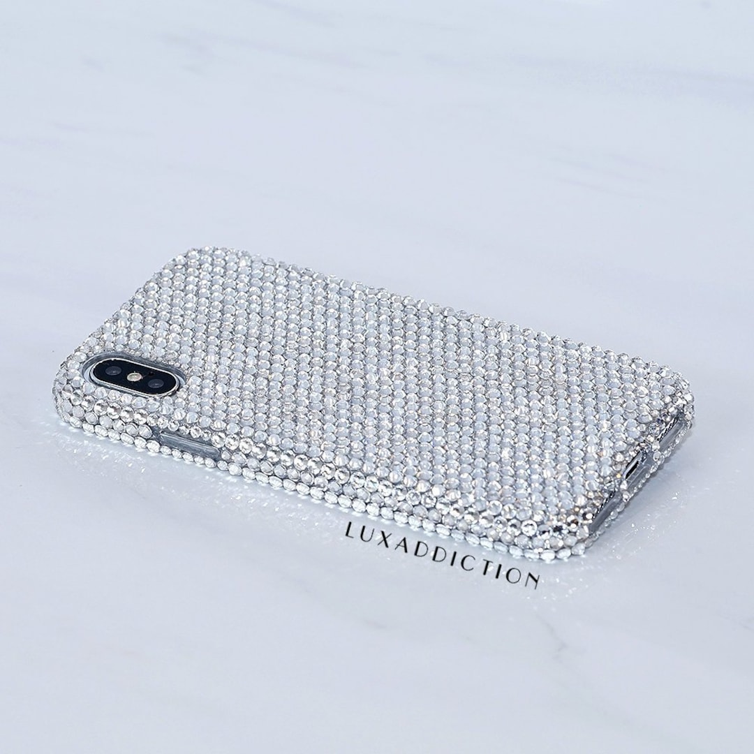 Bling Genuine Clear Crystals Case for iPhone 17 16 15 Pro Max Samsung ...