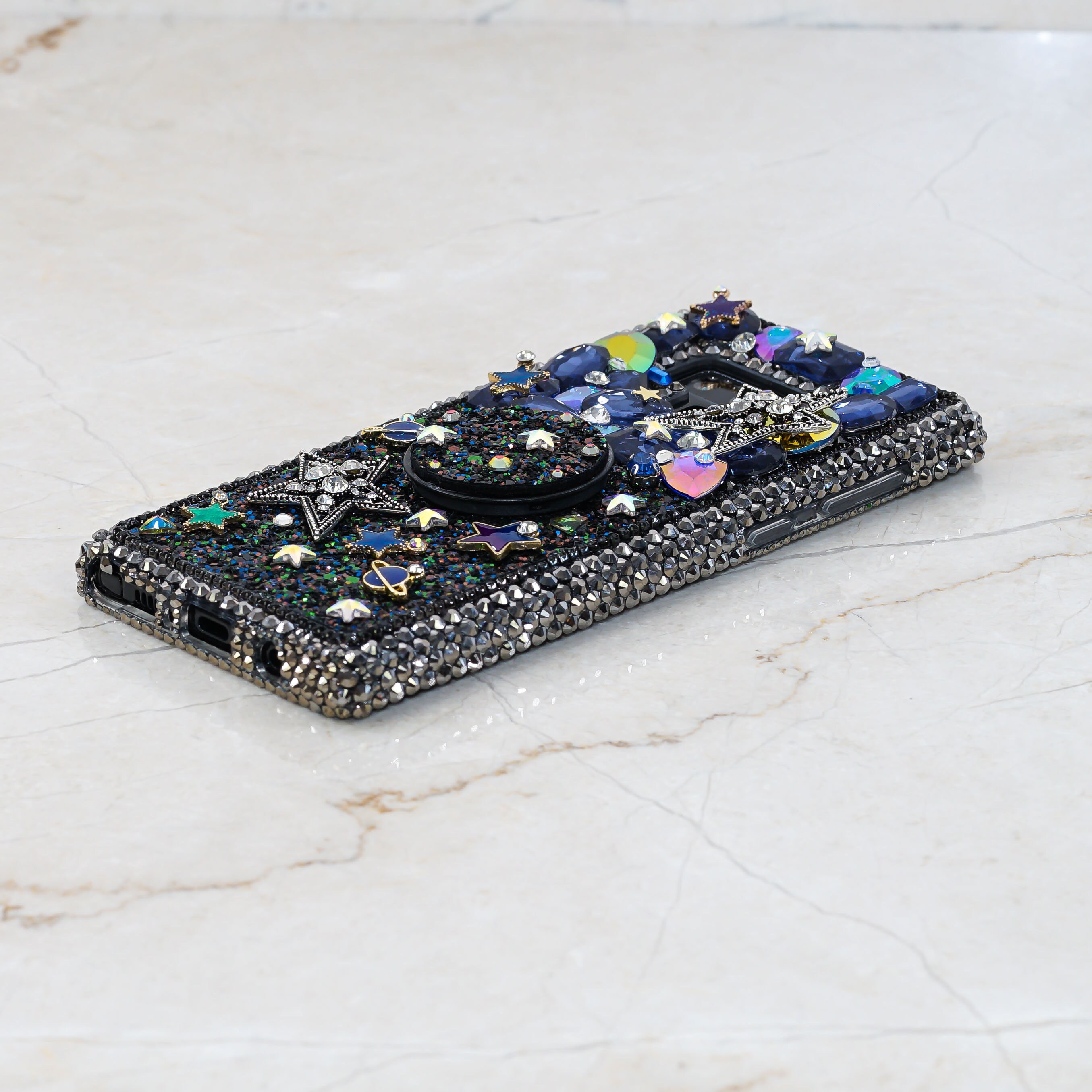 The Universe Popsocket Grip Bling Genuine Crystals Case For | Etsy