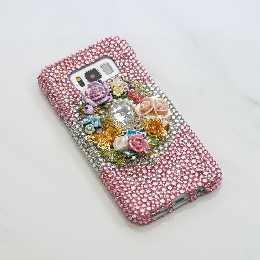 Bling Rose Garden Butterfly Flowers Pearls Genuine Crystals - Etsy