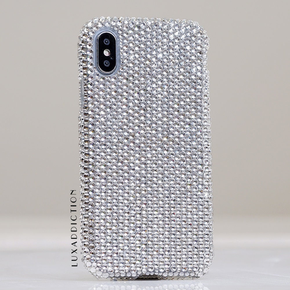 Bling Genuine Clear Crystals Case for iPhone 17 16 15 Pro Max Samsung ...