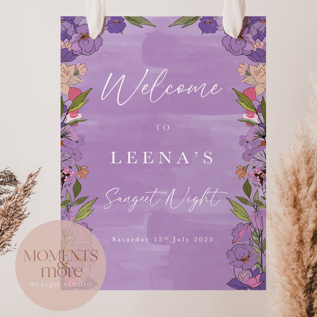 Sangeet Welcome Board, Mehndi Welcome Board, Wedding Welcome Board ...