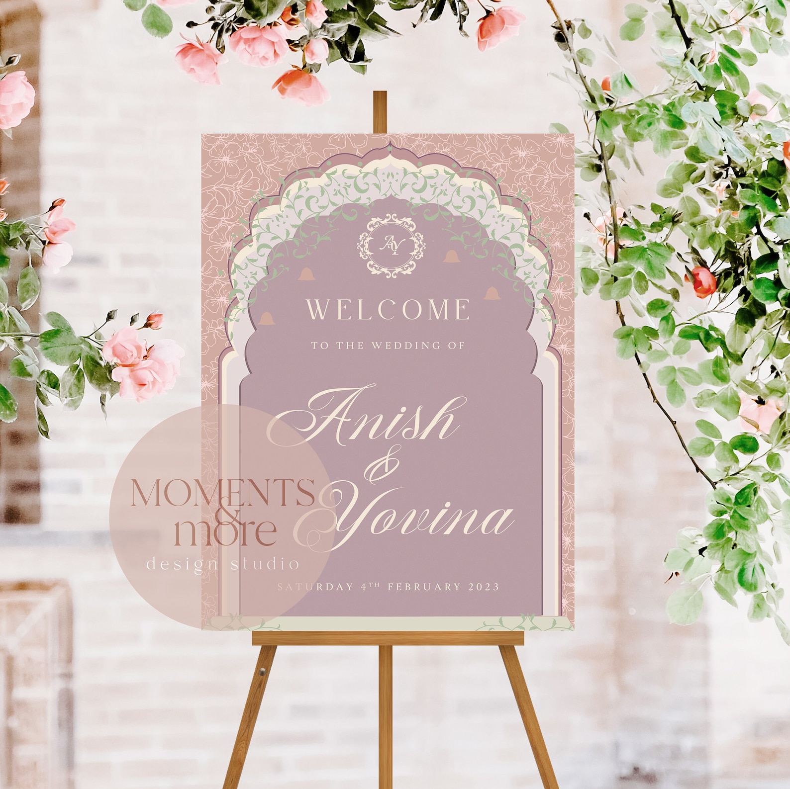 Floral Wedding Welcome Sign, Wedding Board, Bright and Floral Welcome ...