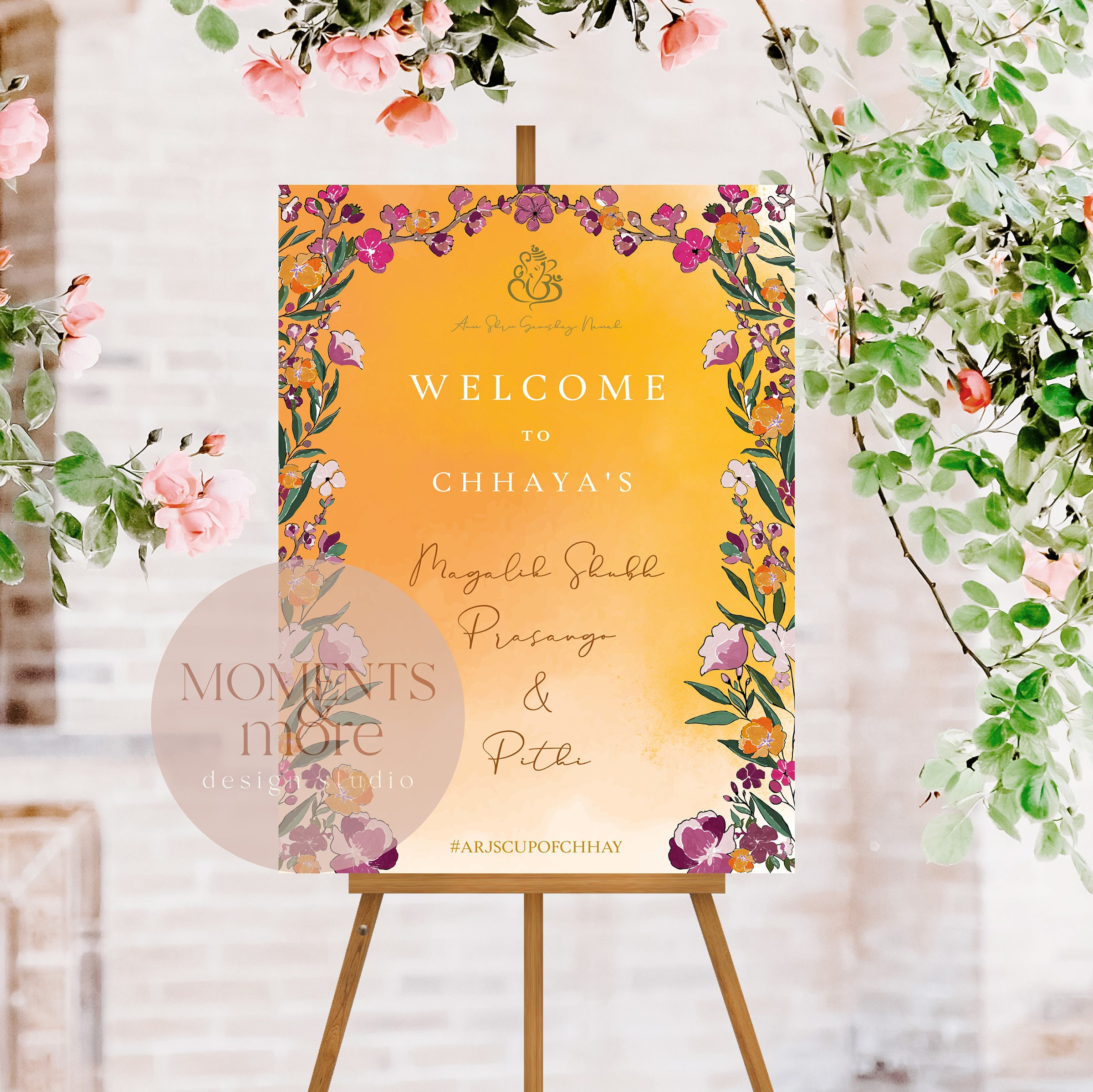 Haldi, Sangeet, Mehendi Board, Wedding Ceremony Sign, Asian Wedding ...