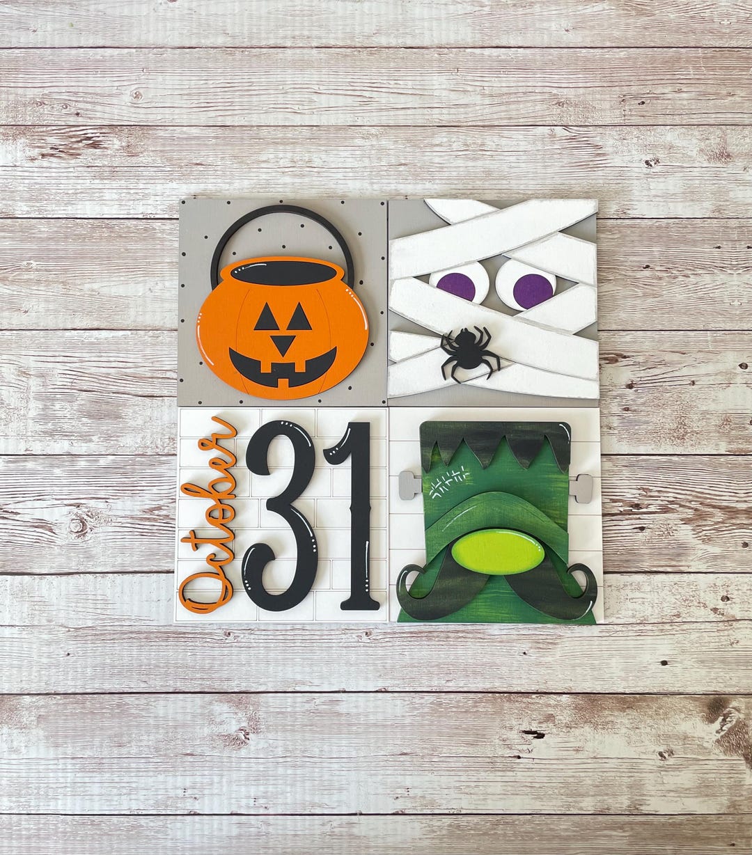 Halloween Interchangeable Sign Ladder, Inserts Only, 3pk or 4pk, Mummy ...
