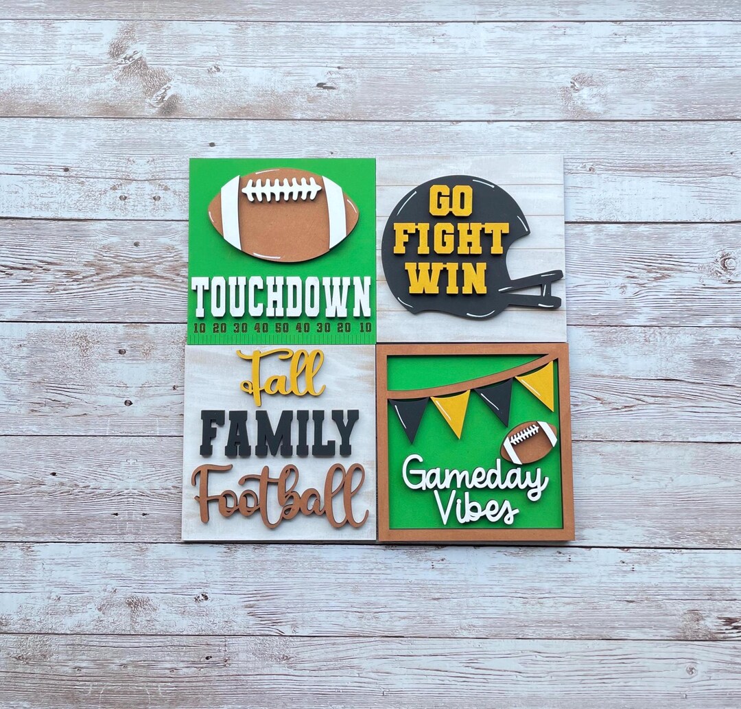 Football Fall Interchangeable Sign Ladder, Inserts Only, 3pk or 4pk ...