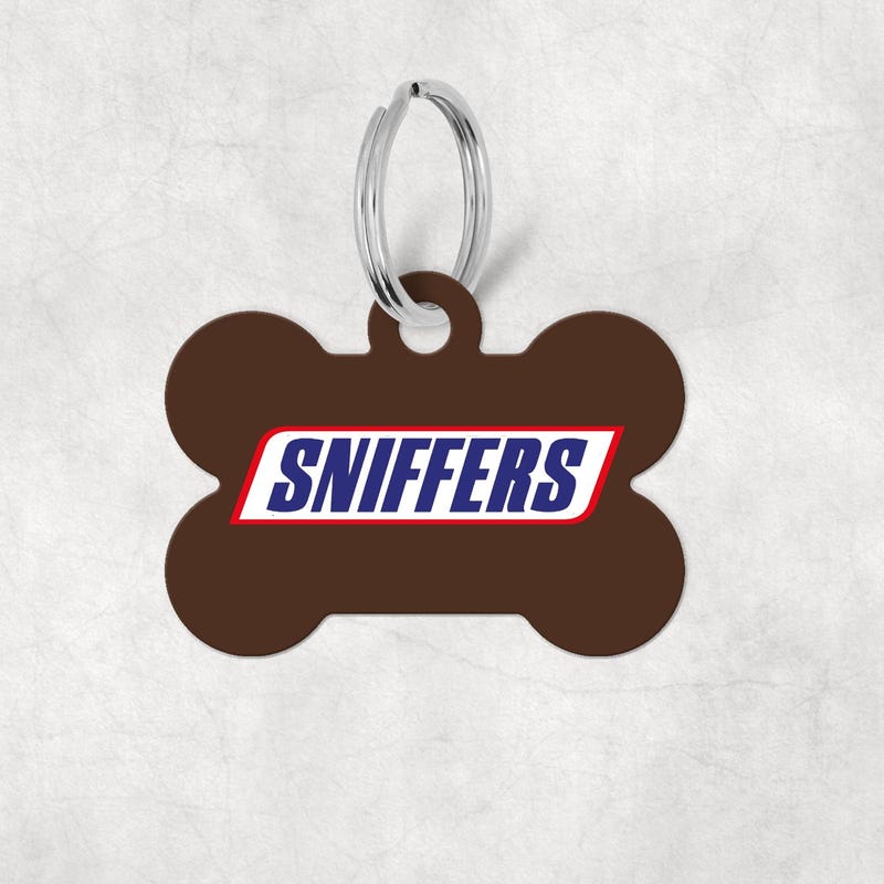 Brown Dog Bone Tag - Etsy