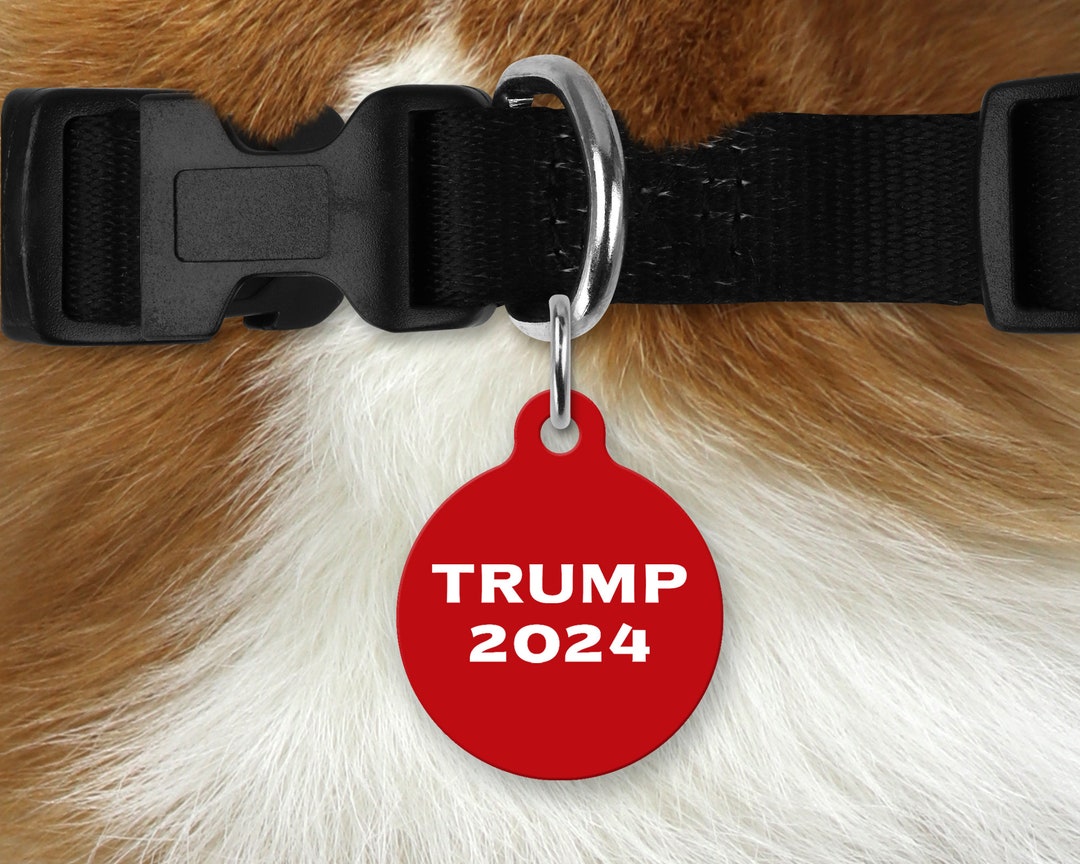 Personalized Pet/dog/cat Political ID Tag Double Sided Option Trump ...