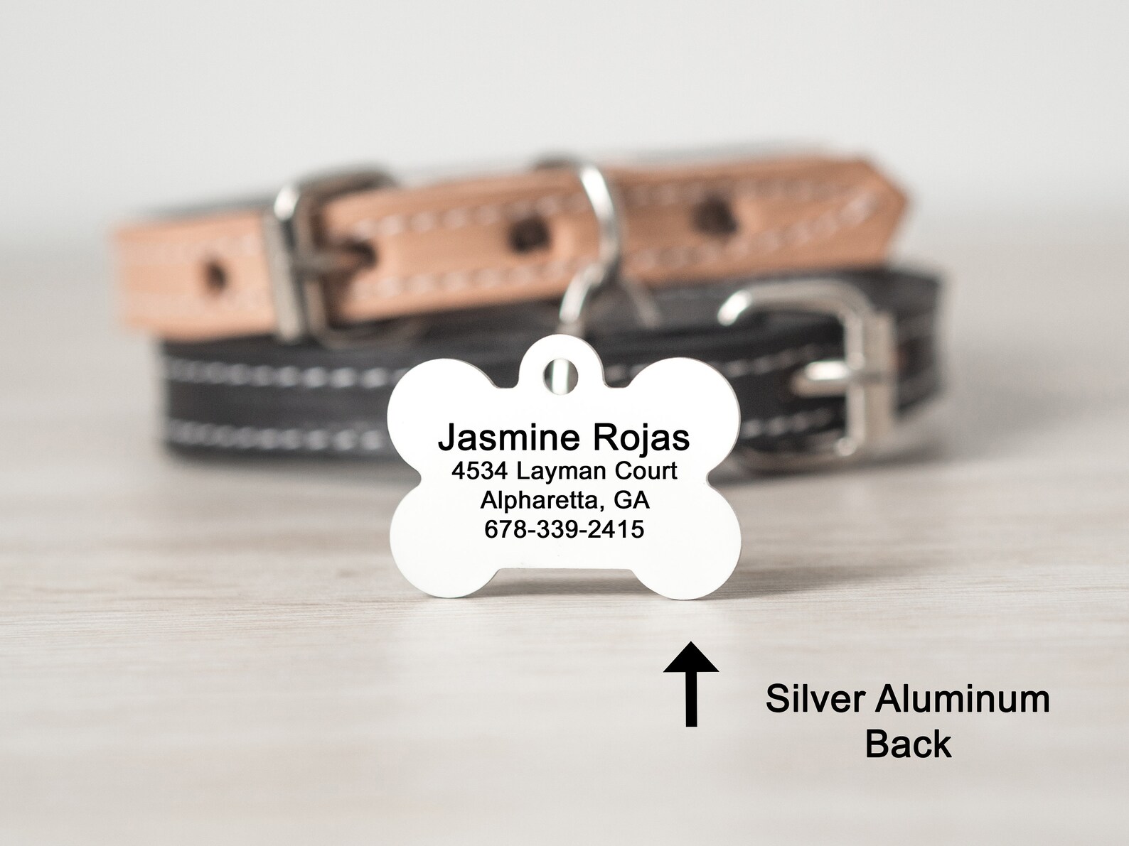 Personalized Dog Bone Tag - Mouse Inspired Print - 1.50" - Personalized ...