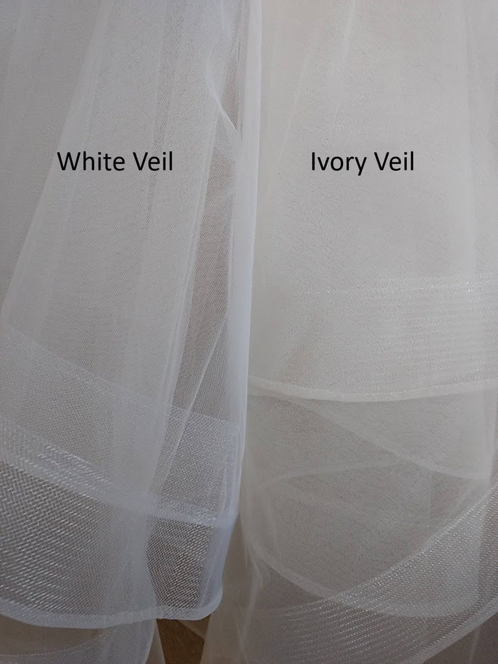 Extra Wide Wedding Veil With Blusher, Cathedral Wide Horsehair Wedding ...