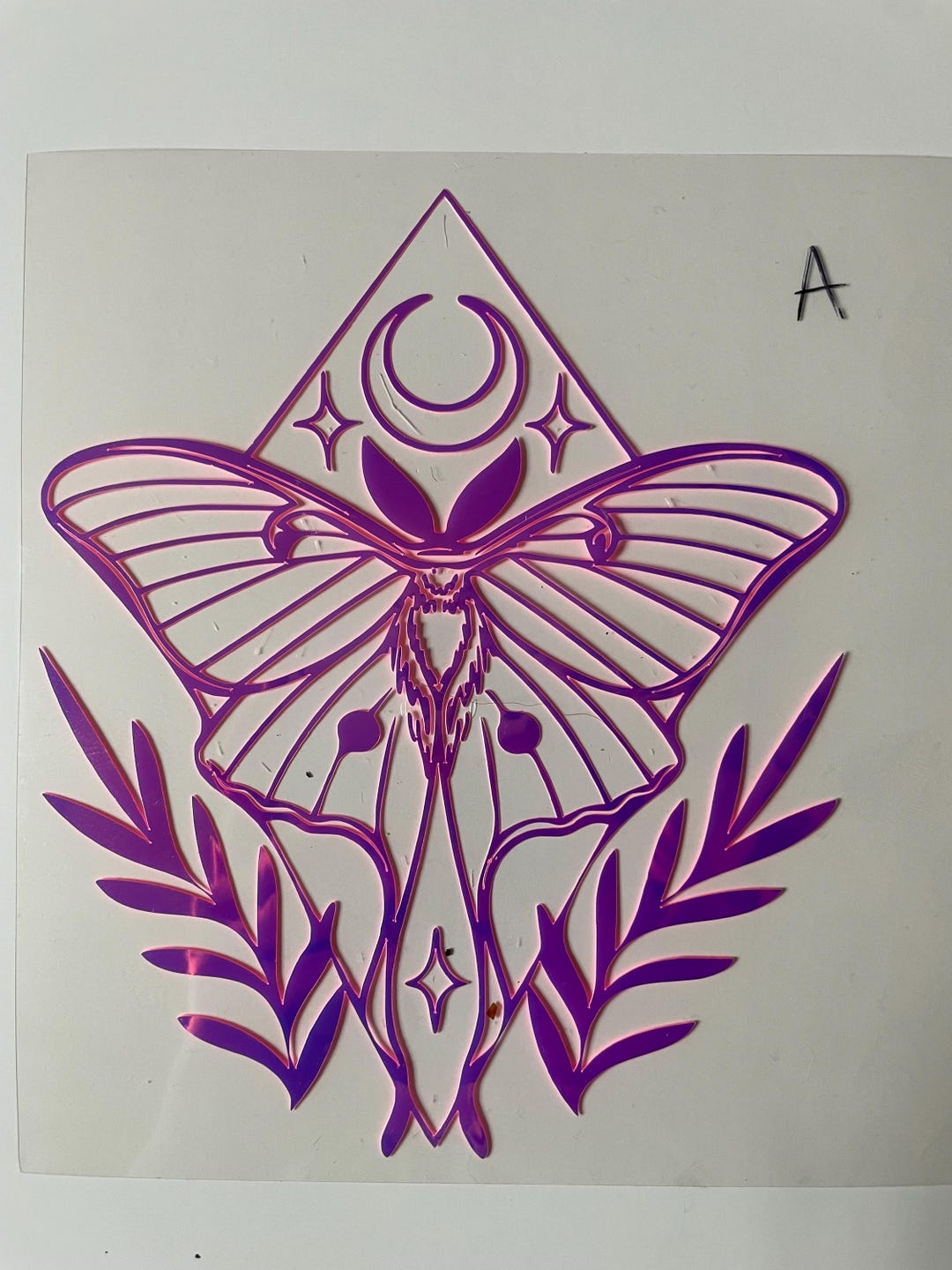 Luna Moth | Car Decals | Car Sticker | Holographic | Pink | Purple ...