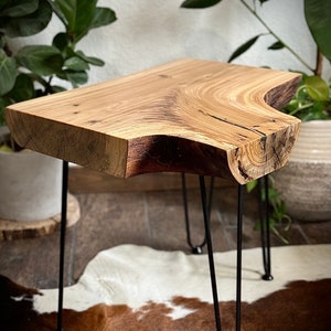 Unique Live Edge End Table - Etsy