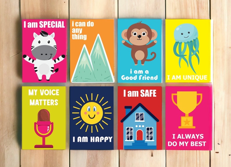 Affirmation Cards for Kids, Motivational Cards, Kids Positivity Cards ...