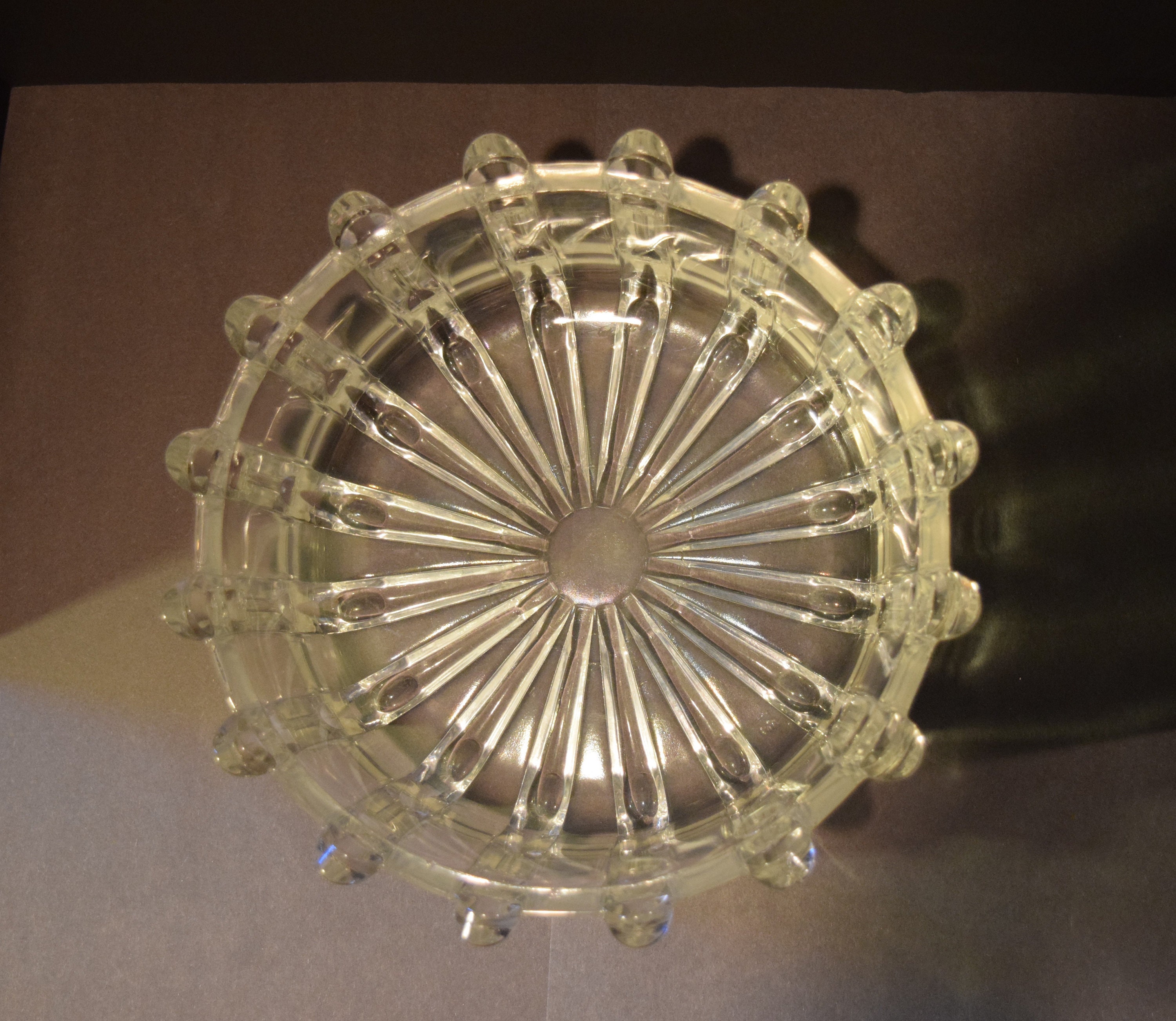 Vintage Bowl, Broken Column by US Glass Co. - Etsy