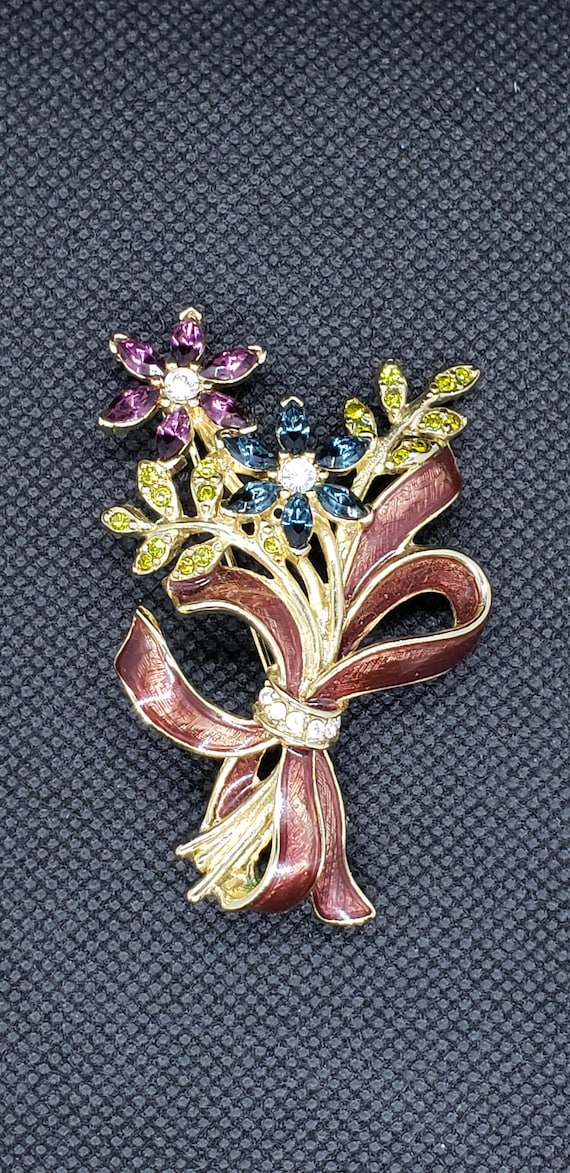 Monet Flower Brooch - Gem