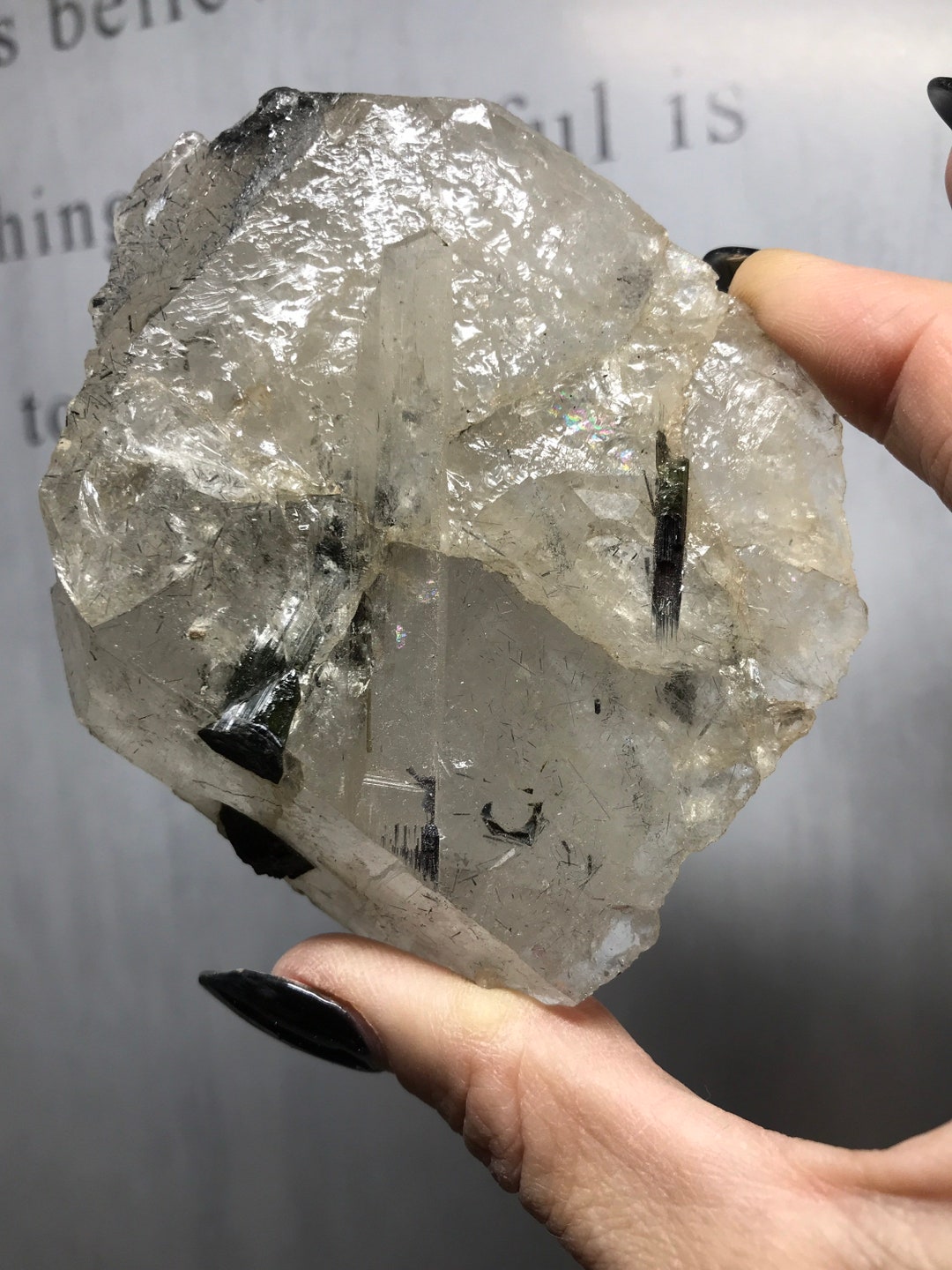 Tourmaline in Quartz - Etsy