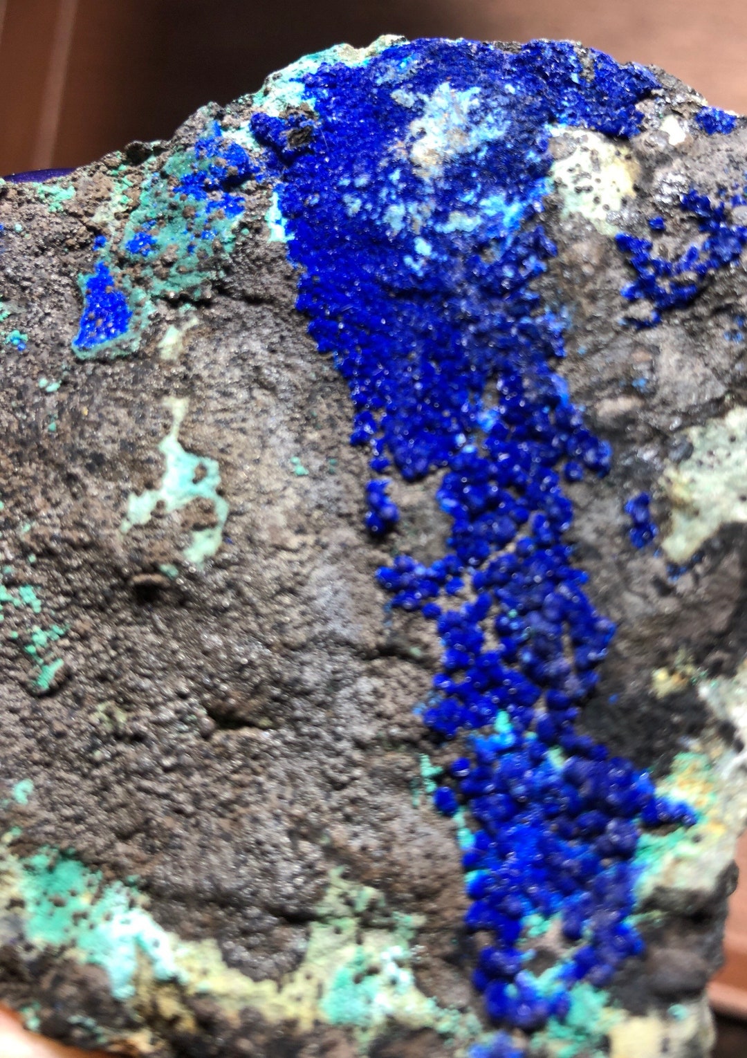 Azurite Ans Malachite on Tenorite - Etsy