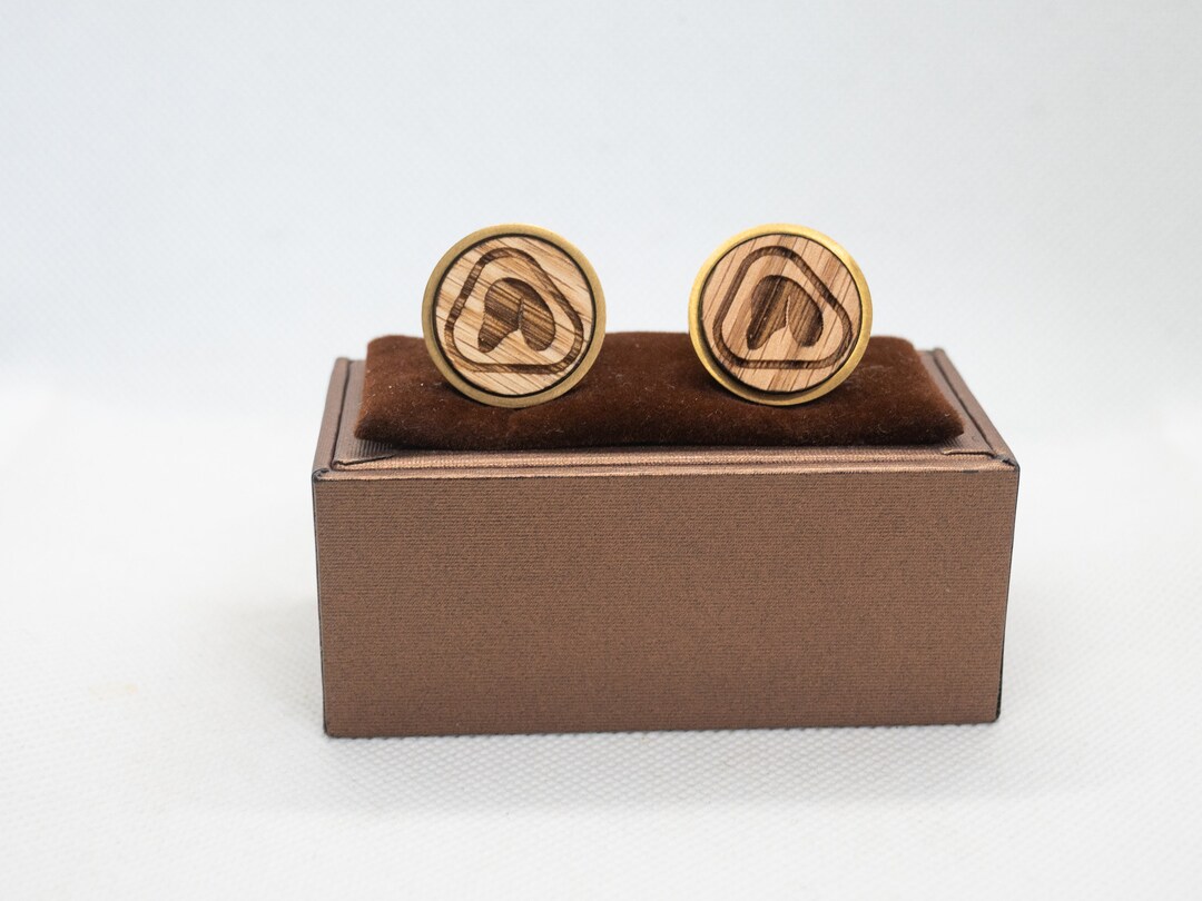 Parks Wooden Cufflinks - Wedding Cufflinks, Engraved Wooden Cufflinks ...