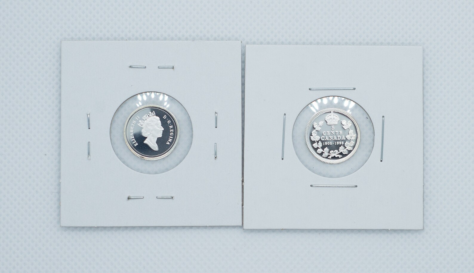 Coin Cufflinks -canada 90th Anniversary, Royal Canadian Mint- 5 Cent ...