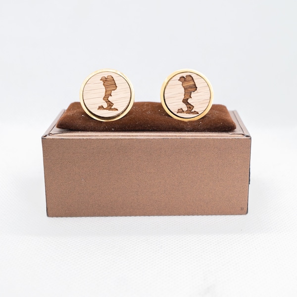 Hiking Cufflinks - Etsy