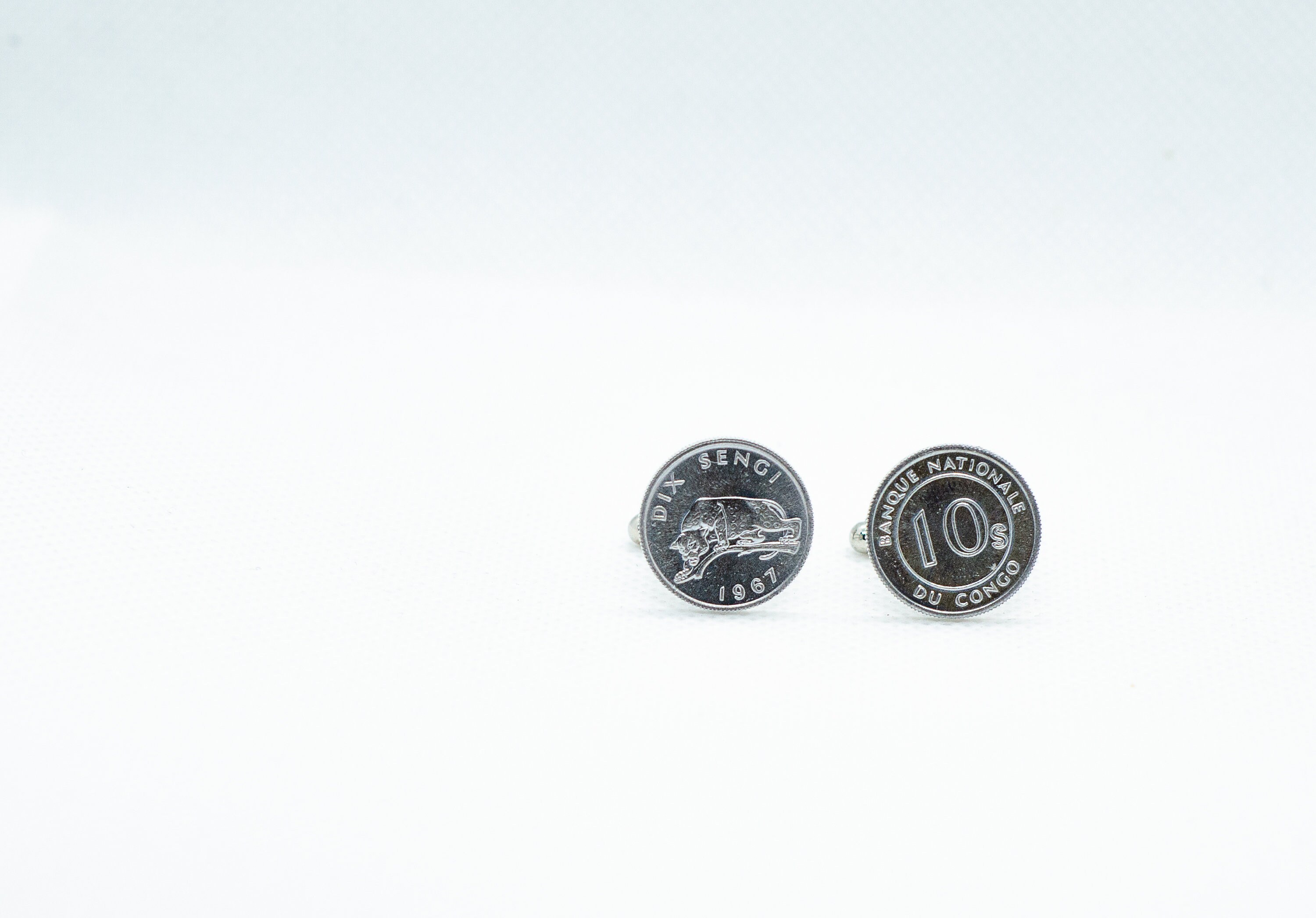 Coin Cufflinks Congo Democratic Republic 10 Sengi 10 Year - Etsy UK