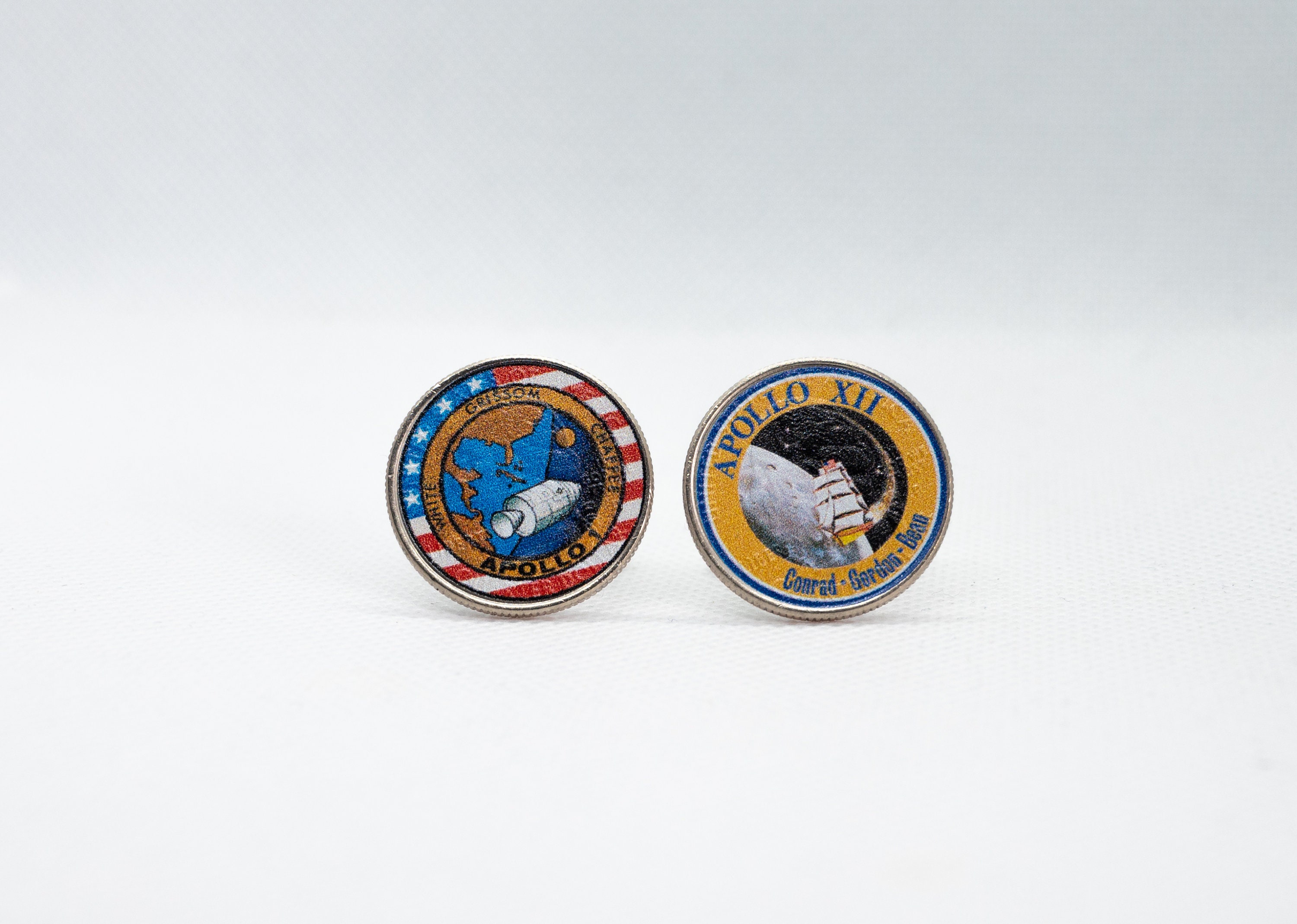 Coin Cufflinks Apollo Space Missions NASA United States 25 - Etsy Hong Kong