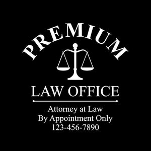 Your Custom Law Office Decal / Create Your Own Vinyl Sign / Your ...