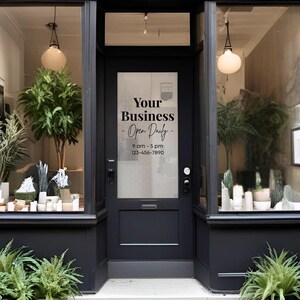 Customizable Business Door Sign / Your Company Name or Logo ...