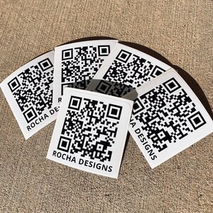 Waterproof QR Code Stickers / Sticks to Glass, Metal, Plastic and More ...