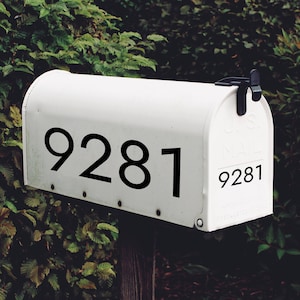 Custom Mailbox Decal / Choose Font, Color, Size / Personalized House ...