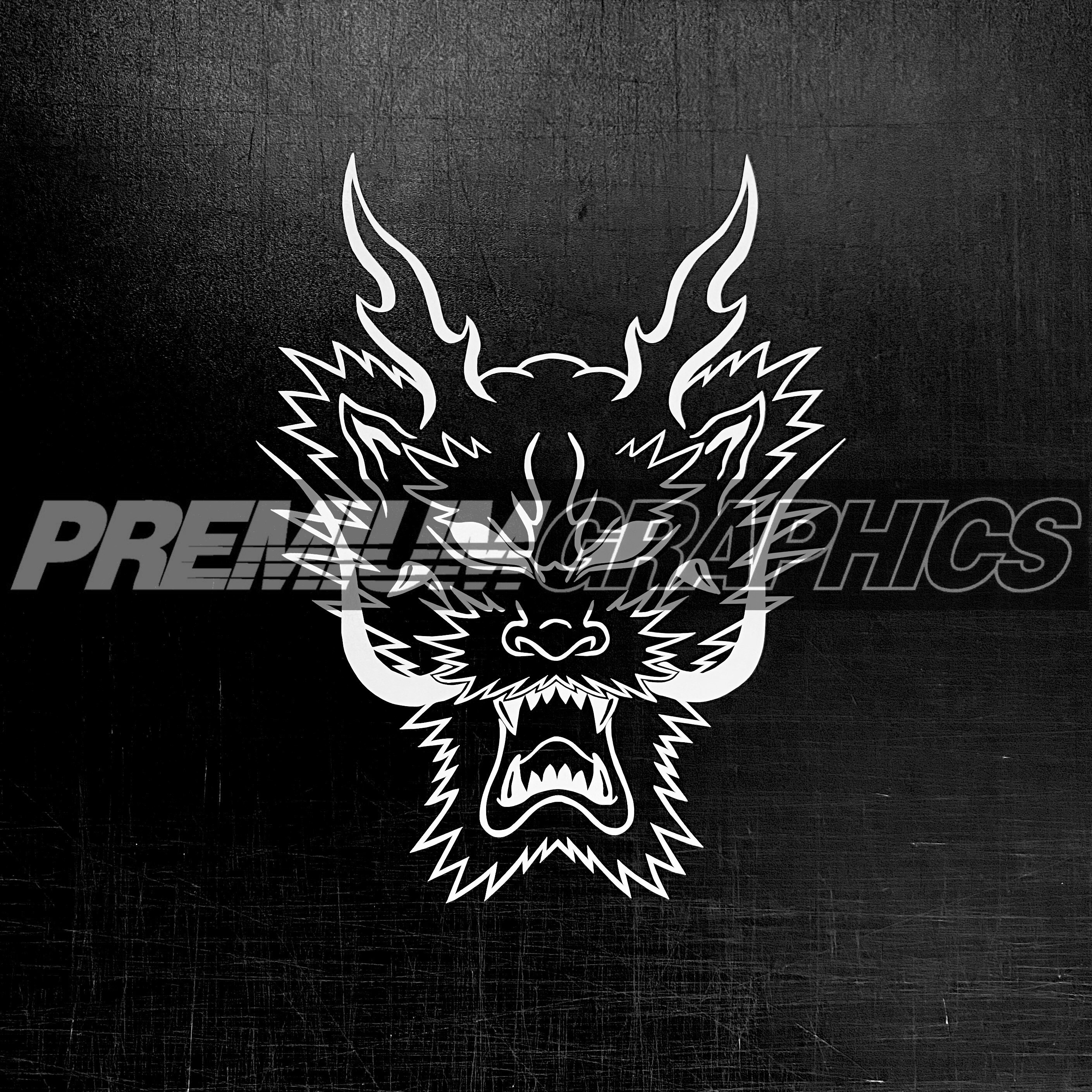 Dragon Decal Sticker / Drawn by Hand / Window Body Windshield - Etsy