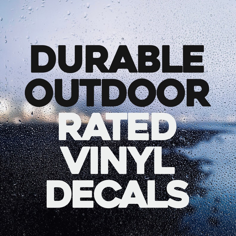 Custom Outdoor Vinyl Decals / Your Business Logo or Design / - Etsy
