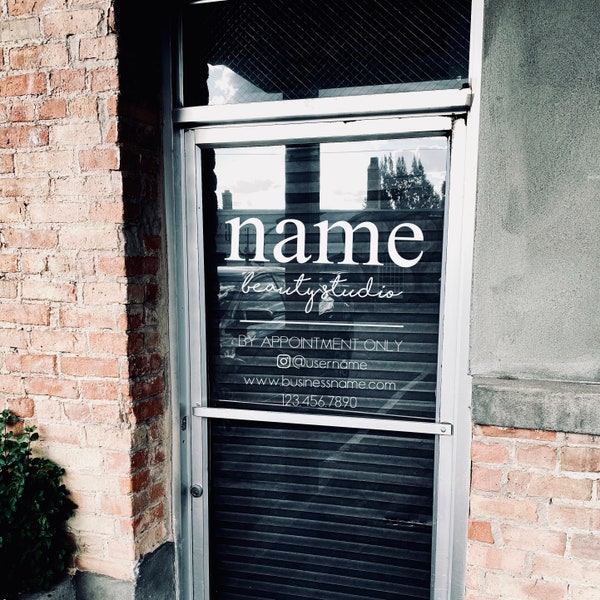 Salon Vinyl Decal - Etsy