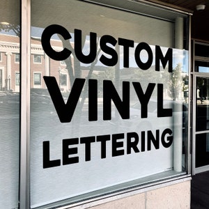 Custom Window Lettering / Your Logo Decal / Your Business Text - Etsy ...