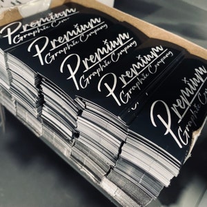 Full Color Stickers No Minimum / Your Logo or Artwork / Sticks to Glass ...