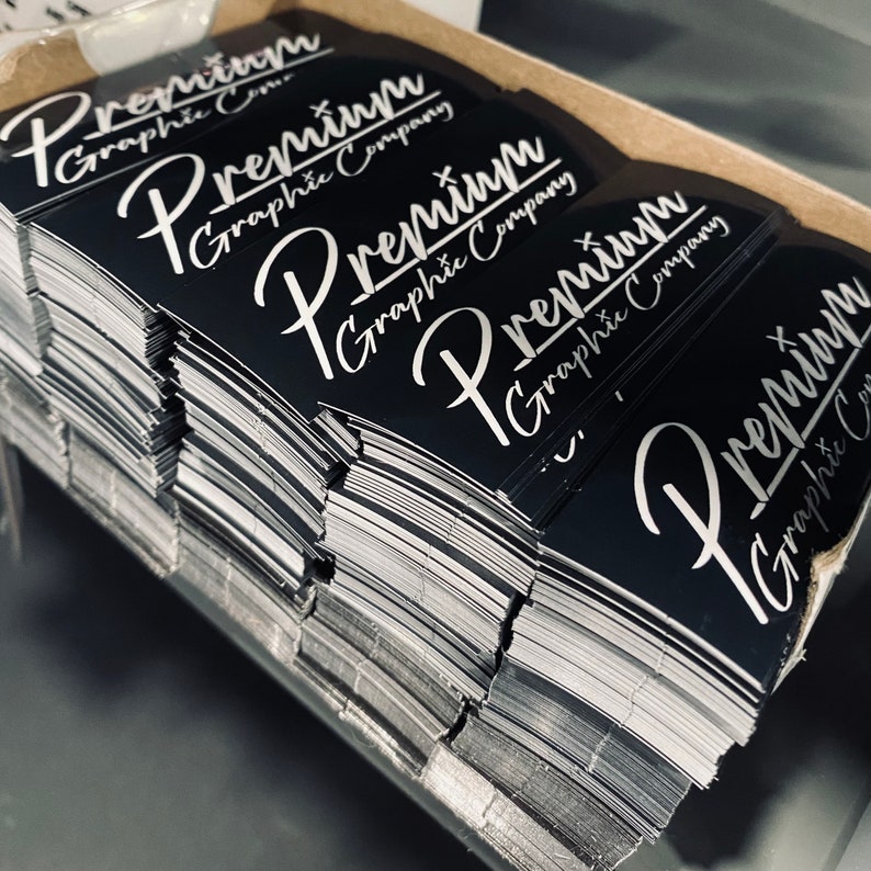 Full Color Stickers No Minimum / Your Logo or Artwork / Sticks to Glass ...