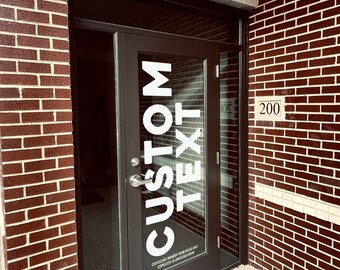 Custom Vinyl Store Front Small Business Vinyl Decal Sticker - Etsy