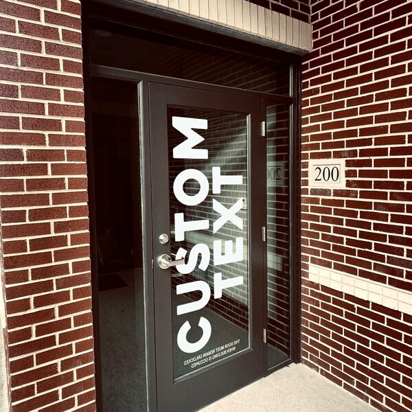 Custom Door Decals - Etsy